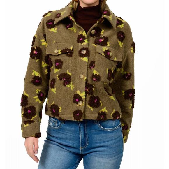 ivy jane | Jackets & Coats | New Ivy Jane Puff Floral Barn Jacket In ...